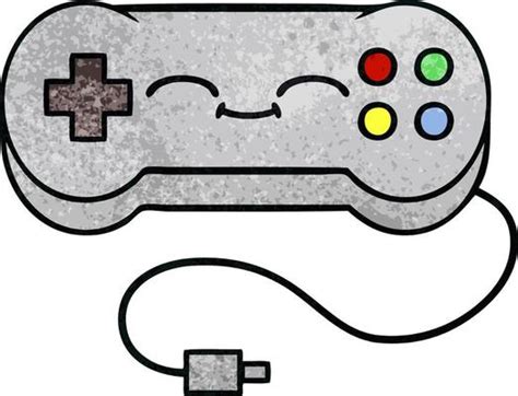Retro Game Controller Vector Art Icons And Graphics For Free Download