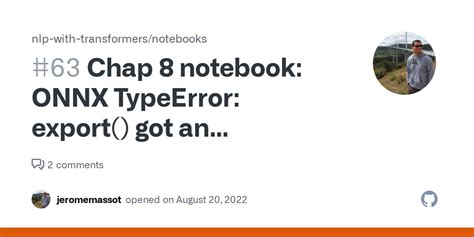 Chap Notebook ONNX TypeError Export Got An Unexpected Keyword Argument Use External Data