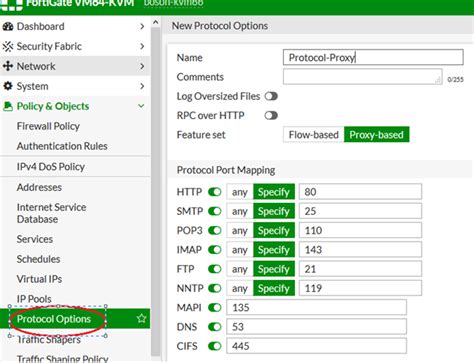 Technical Tip How To Set Policy Protocol And Ut Fortinet Community