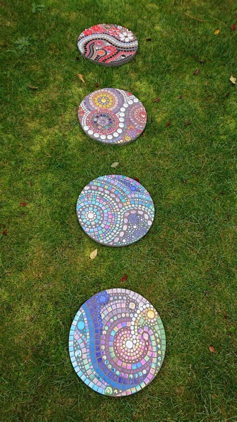 Diy Mosaic Stepping Stones