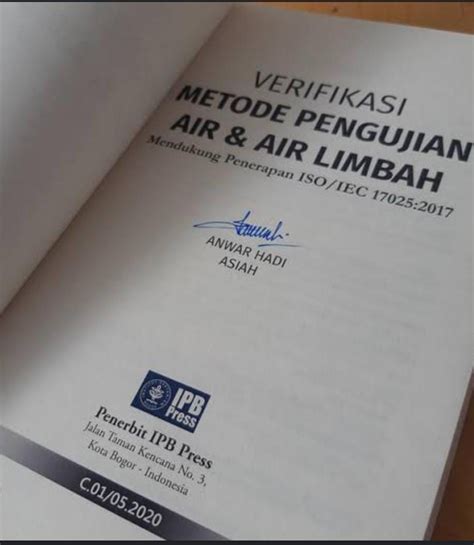 Verifikasi Metode Pengujian Air And Air Limbah Mendukung Penerapan Iso