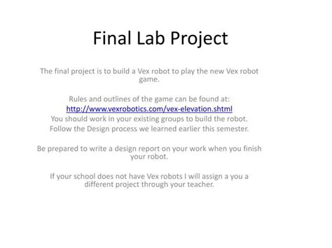 Ppt Final Lab Project Powerpoint Presentation Free Download Id1778578