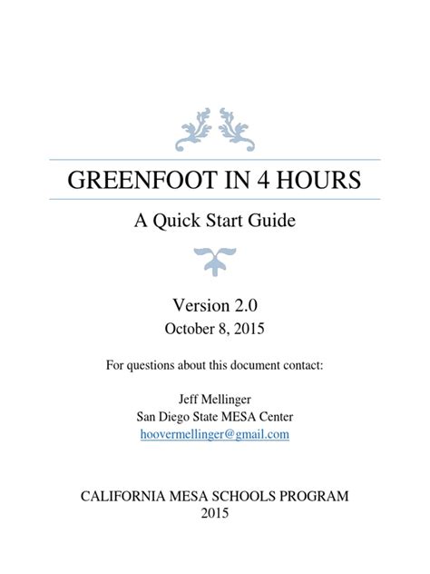 Greenfoot In 4 Hours A Quick Start Guide Pdf Integer Computer
