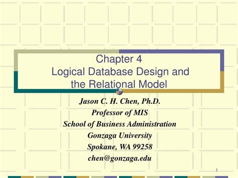 ppt chapter 4 logical database design and the relational model