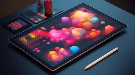 Premium Photo Generative AI Illustration Of Modern Digital Tablet