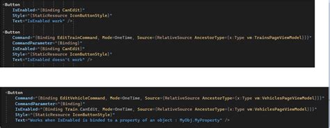 binding isenabled on a control inside a datatemplate fails when binding on 2 diff sources one