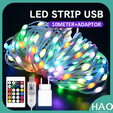 Jual Lampu Hias Led Strip Usb Meter Adaptor Lampu Dekorasi Led String Bluetooth Fairy