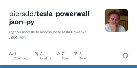 Github Piersddtesla Powerwall Json Py Python Module To Access Local Tesla Powerwall Json Api