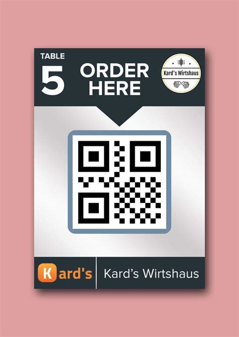Entry 19 By Akibbepari For Design A Table Display Qr Code Sign For Restaurants Freelancer
