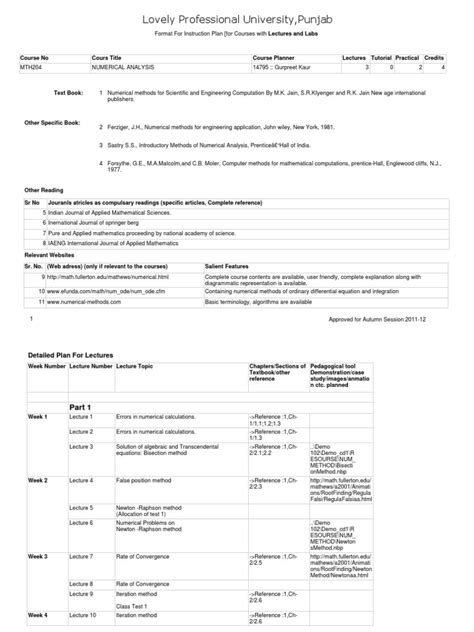 mth 204 pdf numerical analysis finite difference