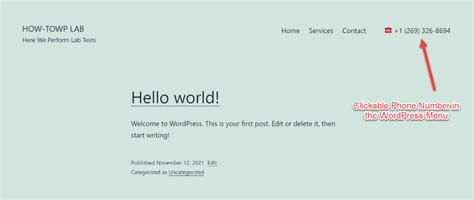 How To Make A Phone Number Clickable In Wordpress