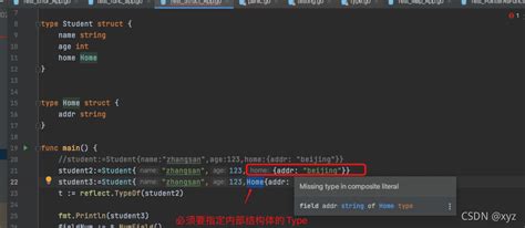 Go语言 【结构体】 初始化内嵌结构体内嵌结构体代码模板 Csdn博客