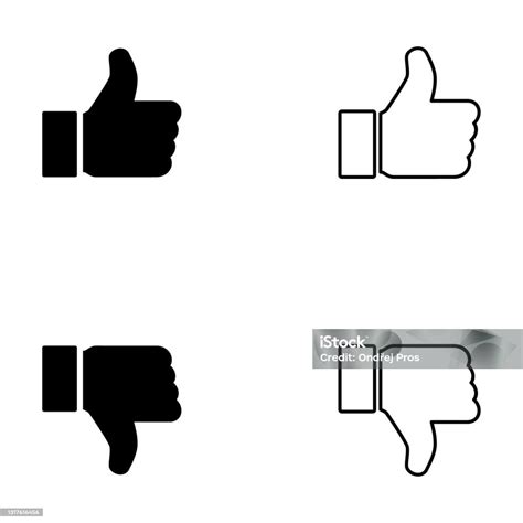 엄지 손가락 벡터 일러스트 기호 비즈니스 소셜 웹 버튼처럼 엄지 손가락 위아래로 아이콘 개념에 대한 스톡 벡터 아트 및 기타 이미지 개념 긍정적인 감정 표현 날씬한