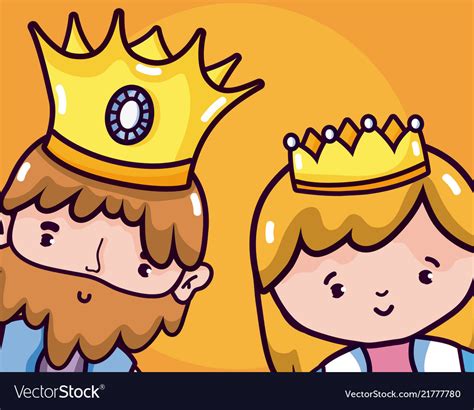 Cartoon Style Of King And Queen Royalty Free Vector Image Perfect For Your Projects