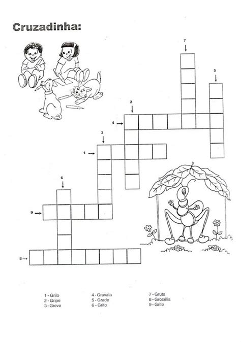 Pedagogas Da Paz Cruzadinha E Ca A Palavras Gra Gre Gri Gro Gru