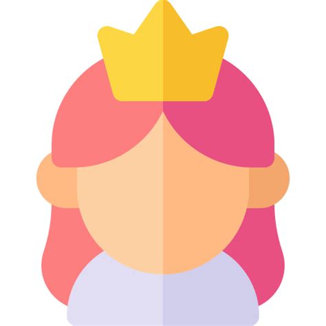 Princess Basic Rounded Flat Icon