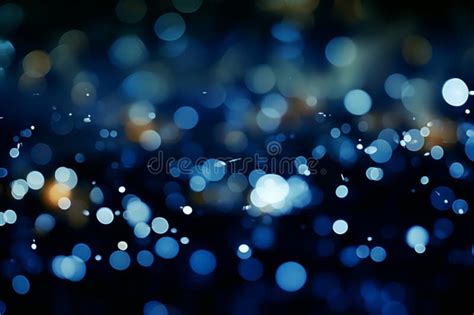Bokeh Magic Mesmerizing Abstract Blue Lights In A Captivating Pattern
