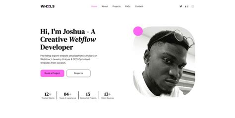 Webflow Webdesign Portfolioshowcase Digitalexperience Joshua Akpojevwe