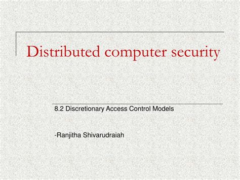 Ppt Distributed Computer Security Powerpoint Presentation Free Download Id795738