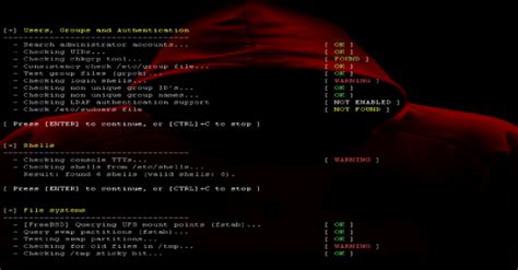 lynis security auditing tool for unix linux systems