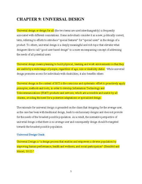 Chapter 9 Universal Design Chapter 9 Universal Design Universal Design Or Design For All