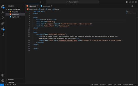 erro na imagem html e css praticando html css alura cursos online de tecnologia