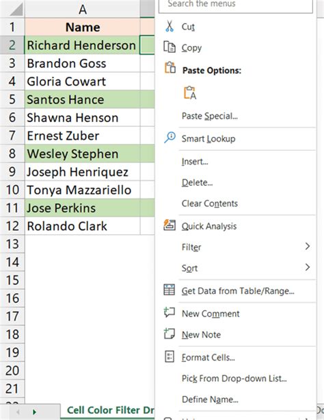 Filter By Color In Excel 3 Easy Ways VBA