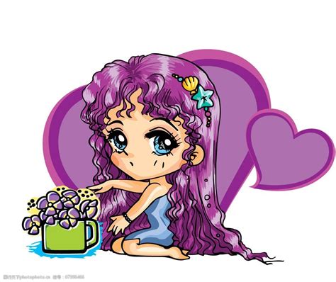 紫色简笔画简单 女孩 紫色简笔画女孩 伤感说说吧