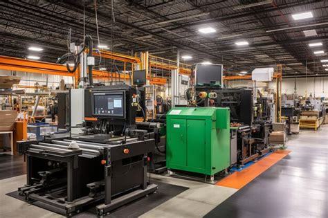 Smart Manufacturing Facility Premium Ai Generated Image