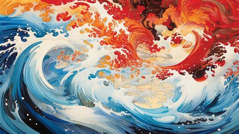 Abstract Swirling Vortex Of Vibrant Colors And Shapes Generative Ai Stock Illustration