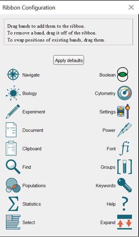 Bands Tabs And Ribbons Overview FlowJo Documentation FlowJo Documentation Documentation