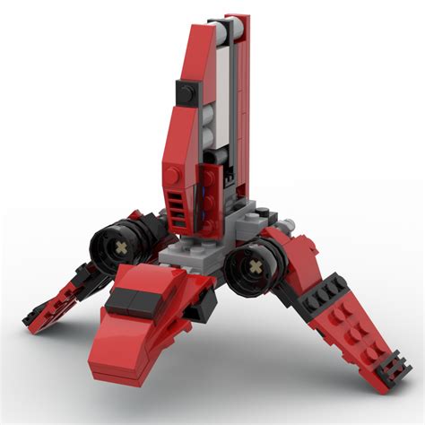 lego moc red guard lambda shuttle micro scale 31100 alternate build by macharius