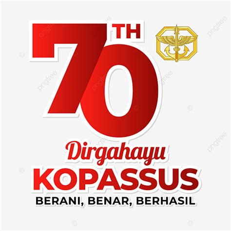 Selamat Vector Hd Images Selamat Hut Kopassus Ke 70 Tahun 2022 Hut
