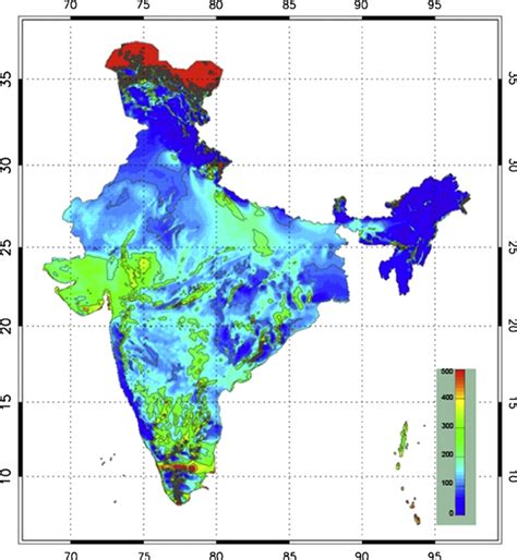 Wind Power Density Map At 80 M Wm 2 29 Download Scientific Diagram
