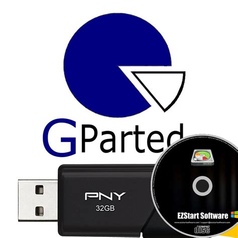 gparted partition editor to graphically manage disk partitions on cd