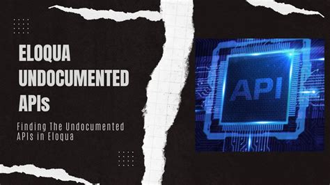Find The Undocumented Api Endpoints For Eloqua Youtube