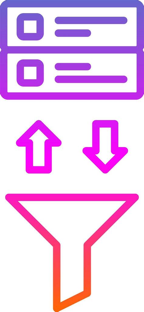 Filtering Line Gradient Icon Design 43927581 Vector Art At Vecteezy