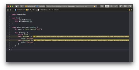False Positive In Empty Enum Arguments Rule Issue Realm