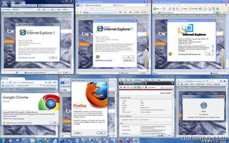 run ie6 ie7 and ie8 side by side on windows 7 rtm west donavon west
