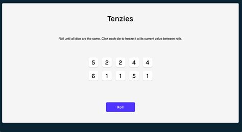 GitHub Janiceh94 Tenzies