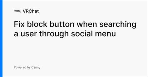 fix block button when searching a user through social menu voters