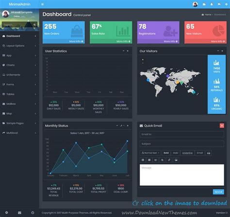 Minimal Responsive Bootstrap Admin Dashboard WebApp Templates Web App Dashboard