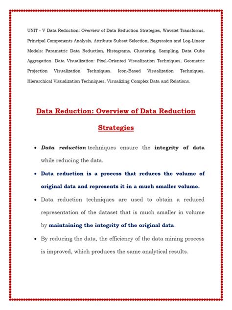 U5 Data Reduction Pdf Principal Component Analysis Eigenvalues And Eigenvectors