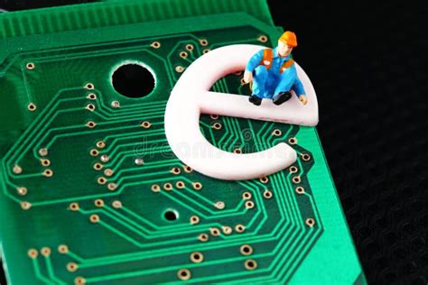 Old Used And Dirty Circuit Board Stock Image Image Of Communication Board 104723615