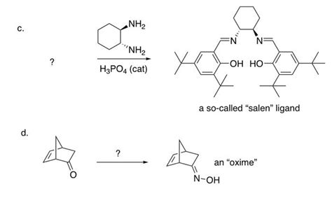 Solved Use This General Reaction Scheme To Provide Either