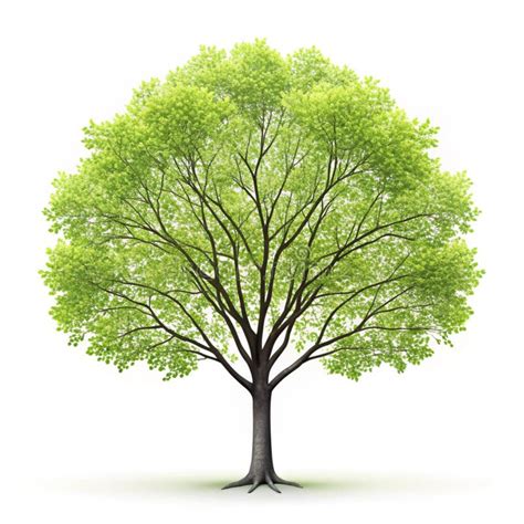 Minimalist Tree With Simple Trunk And Leaves Stock Illustration Illustration Of Symbolic