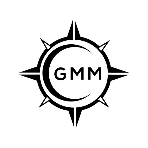 Gmm Abstract Technology Circle Setting Logo Design On White Background