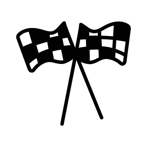 Flag Vector Solid Icon Design Illustration Olympic Symbol On White Background Eps 10 File