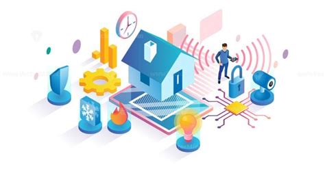 Smart Home Security Using Remote Camera Protection Dark Outline Concept