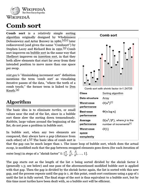 Algoritma Pengurutan Comb Sort Pdf